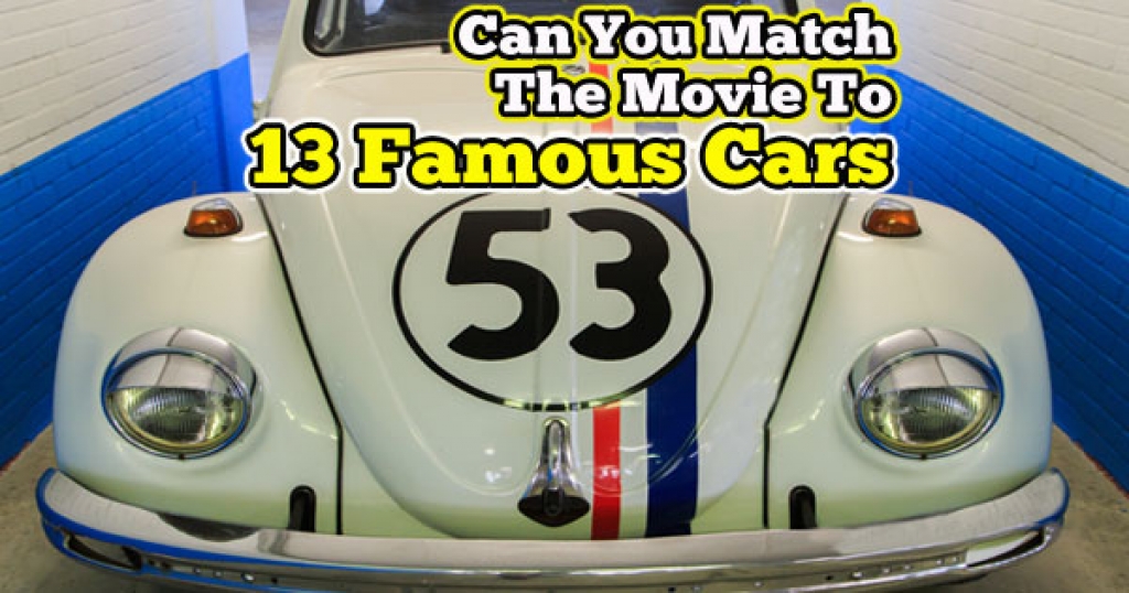 quizwow - Can You Match The Movie To 13 Famous Cars?